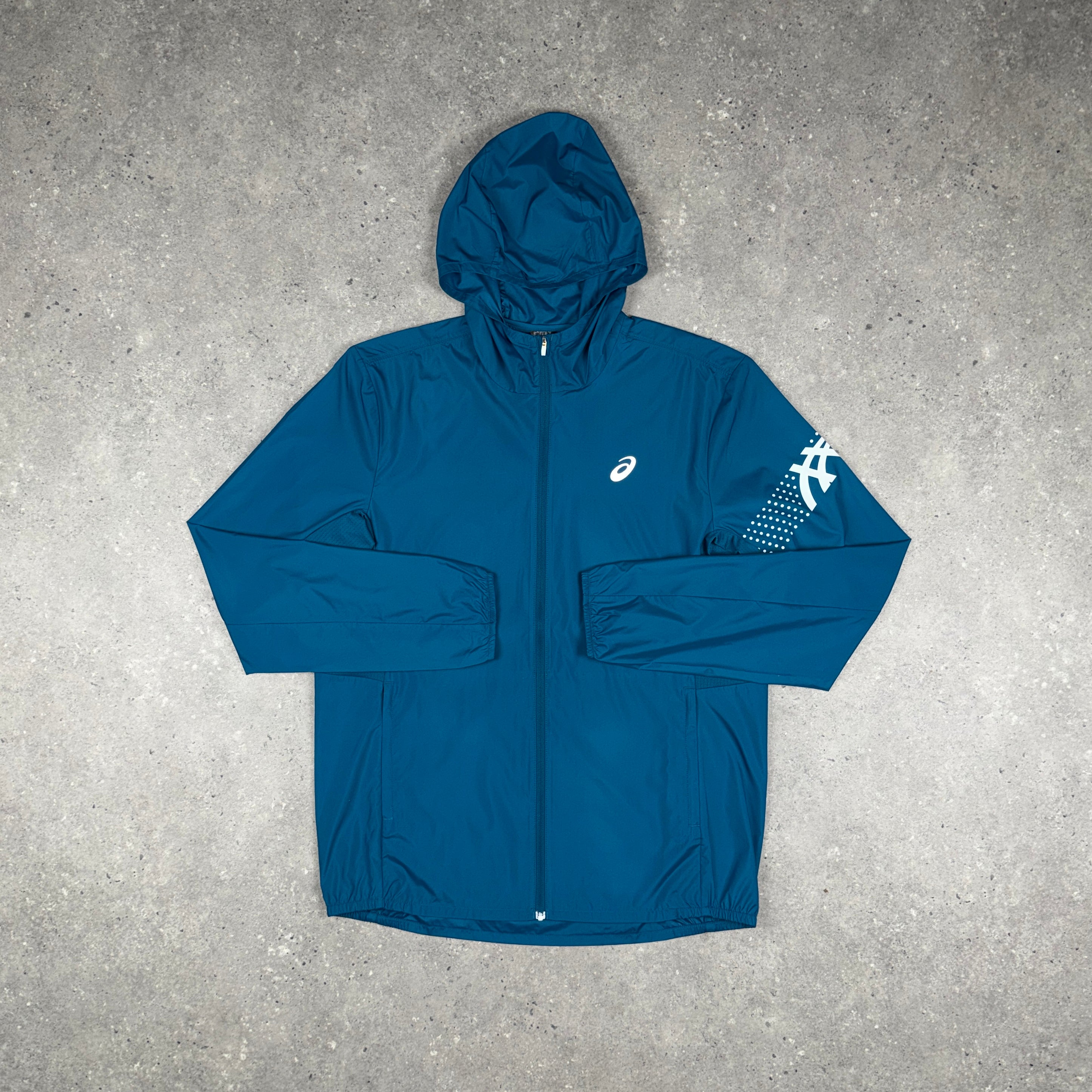 ASICS ICON JACKET TEAL – Evosportsuk